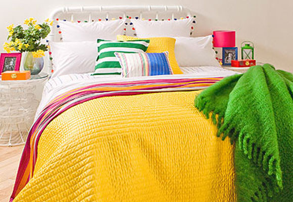 Colores alegres para vestir la cama - Soluciones - DecoEstilo.com